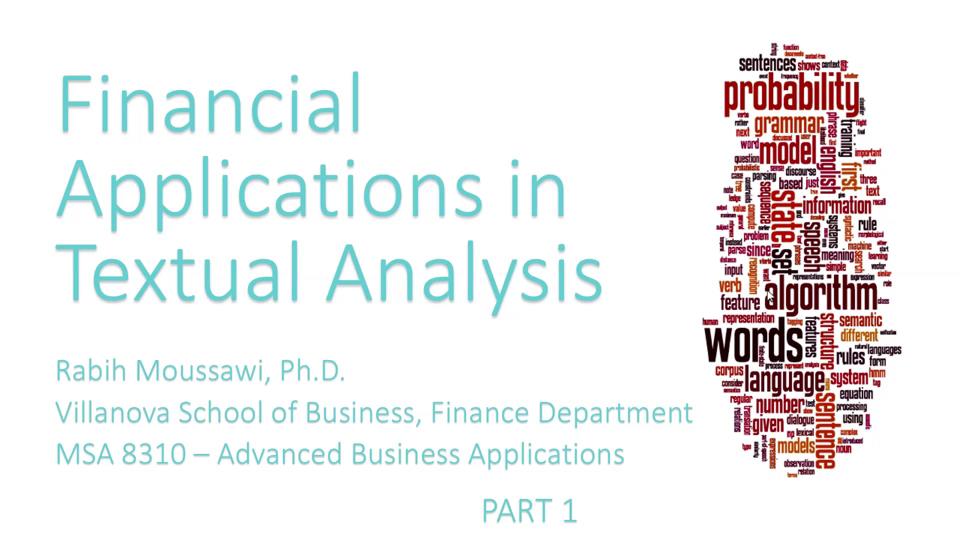 Financial Textual Analysis - Part 1