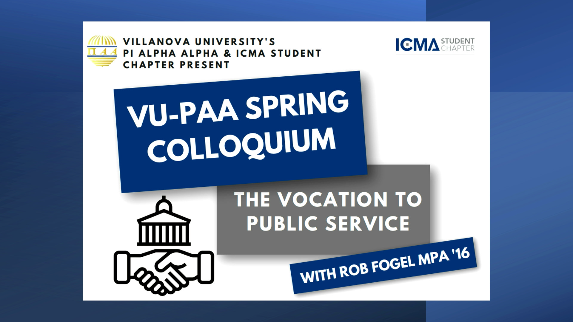 Pi Alpha Alpha and ICMA Spring 2022 Colloquium_4/7/2022
