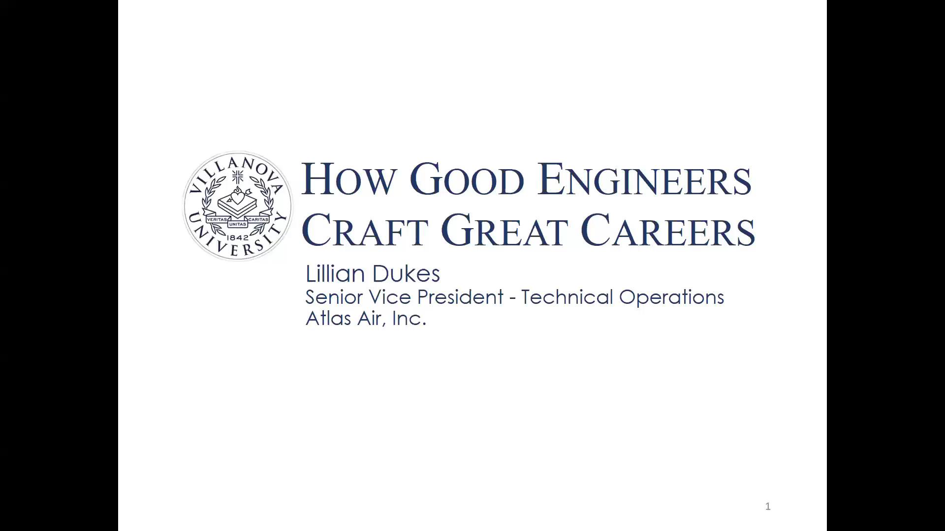 2021 Ward Lecture Series - “How Good Engineers Craft Great Careers ...