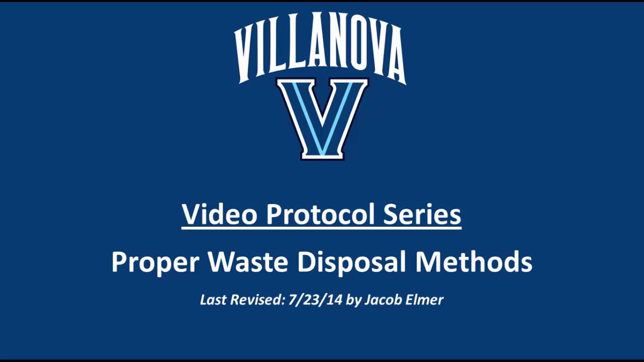 Proper Waste Disposal Training Video