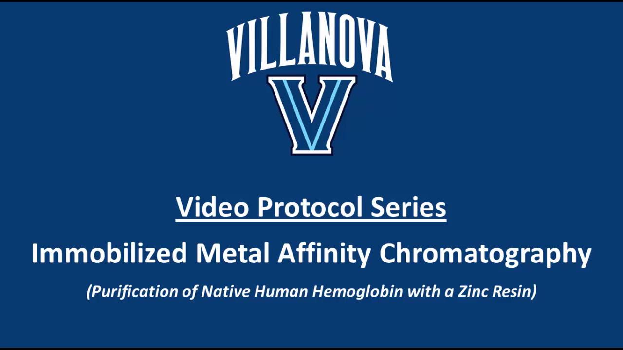 Immobilized Metal Affinity Chromatography (IMAC) of Human Hemoglobin